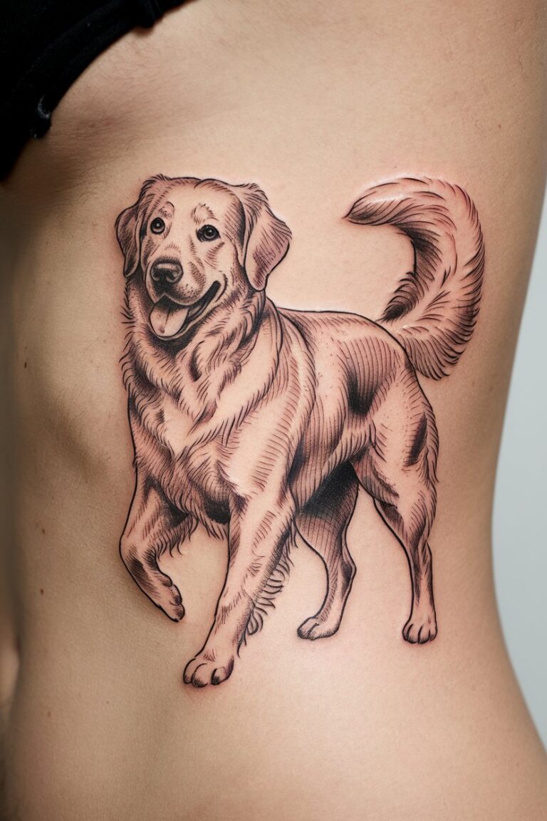 20 Fine Line Dog Tattoo Ideas to Inspire Your Next Ink ...