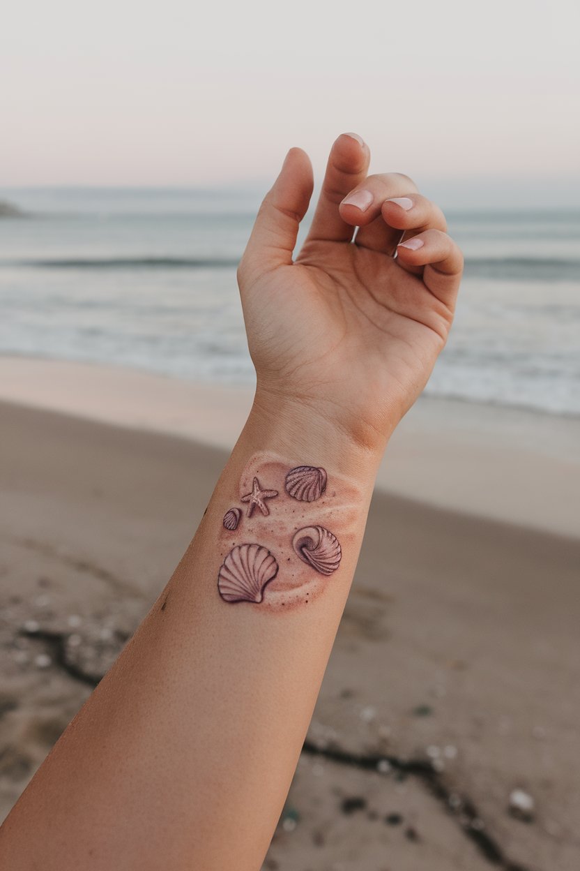 20 Beach Tattoos for Women That Capture Summer Vibes – inkspiredtattoos.com