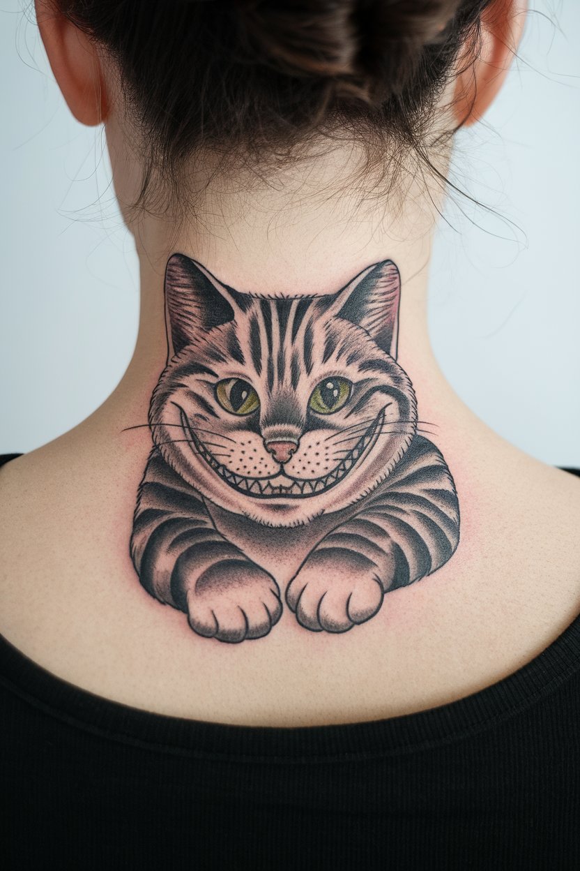 20 Cheshire Cat Tattoo Ideas for Unique Ink Inspiration ...