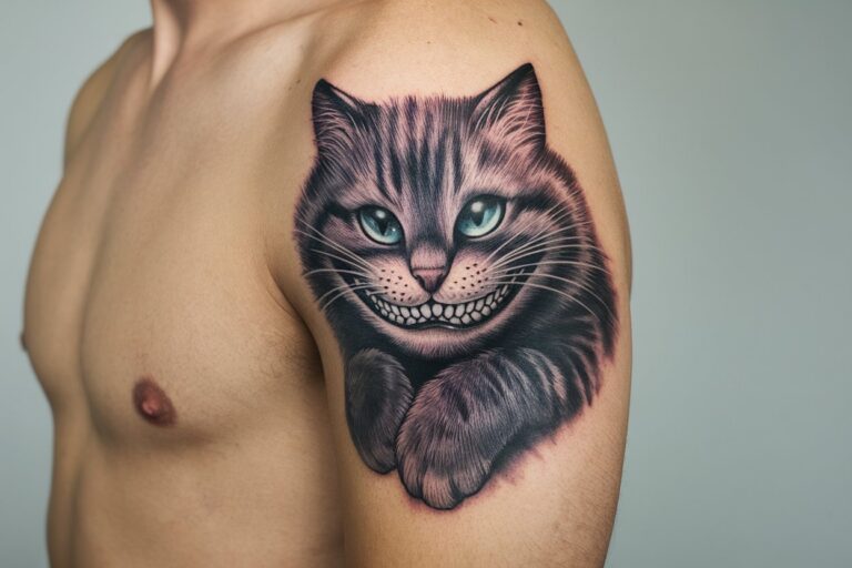 20 Cheshire Cat Tattoo Ideas for Unique Ink Inspiration ...